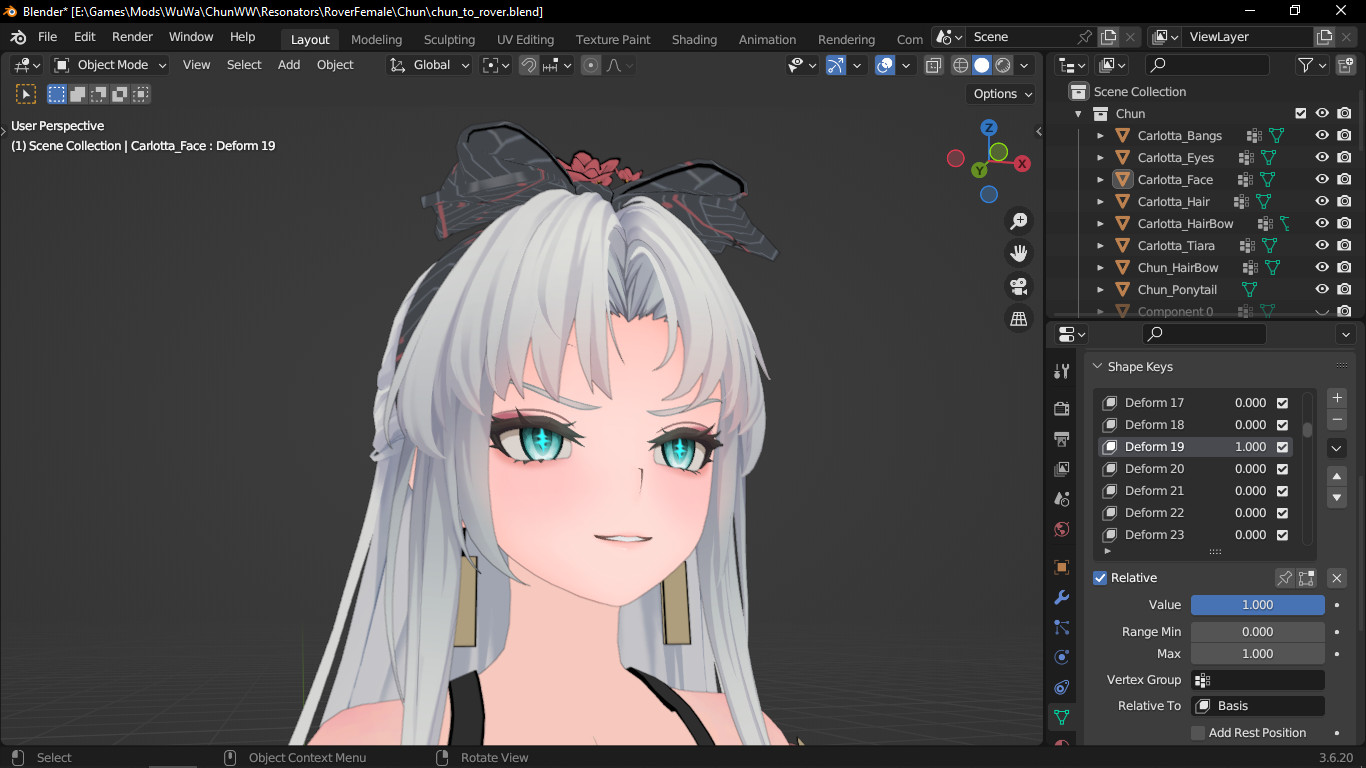 Chun To Rover Female Mod for Wuthering Waves | WuWa Mods