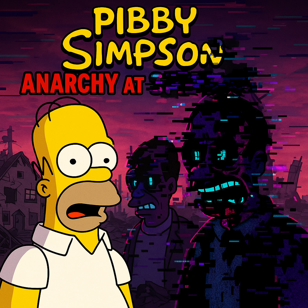 Pibby Simpson Anarchy At Springfield Mod for Friday Night Funkin' | FNF ...