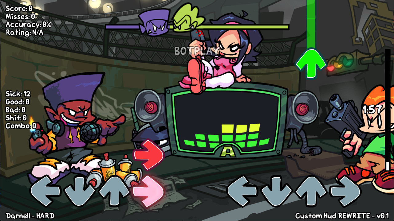 Custom Hud V2 Mod for Friday Night Funkin' | FNF Mods