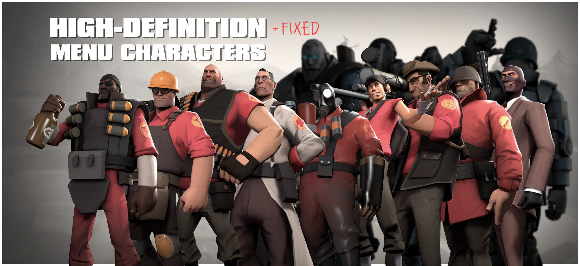High-Definition Menu Characters Mod for Team Fortress 2 | TF2 Mods