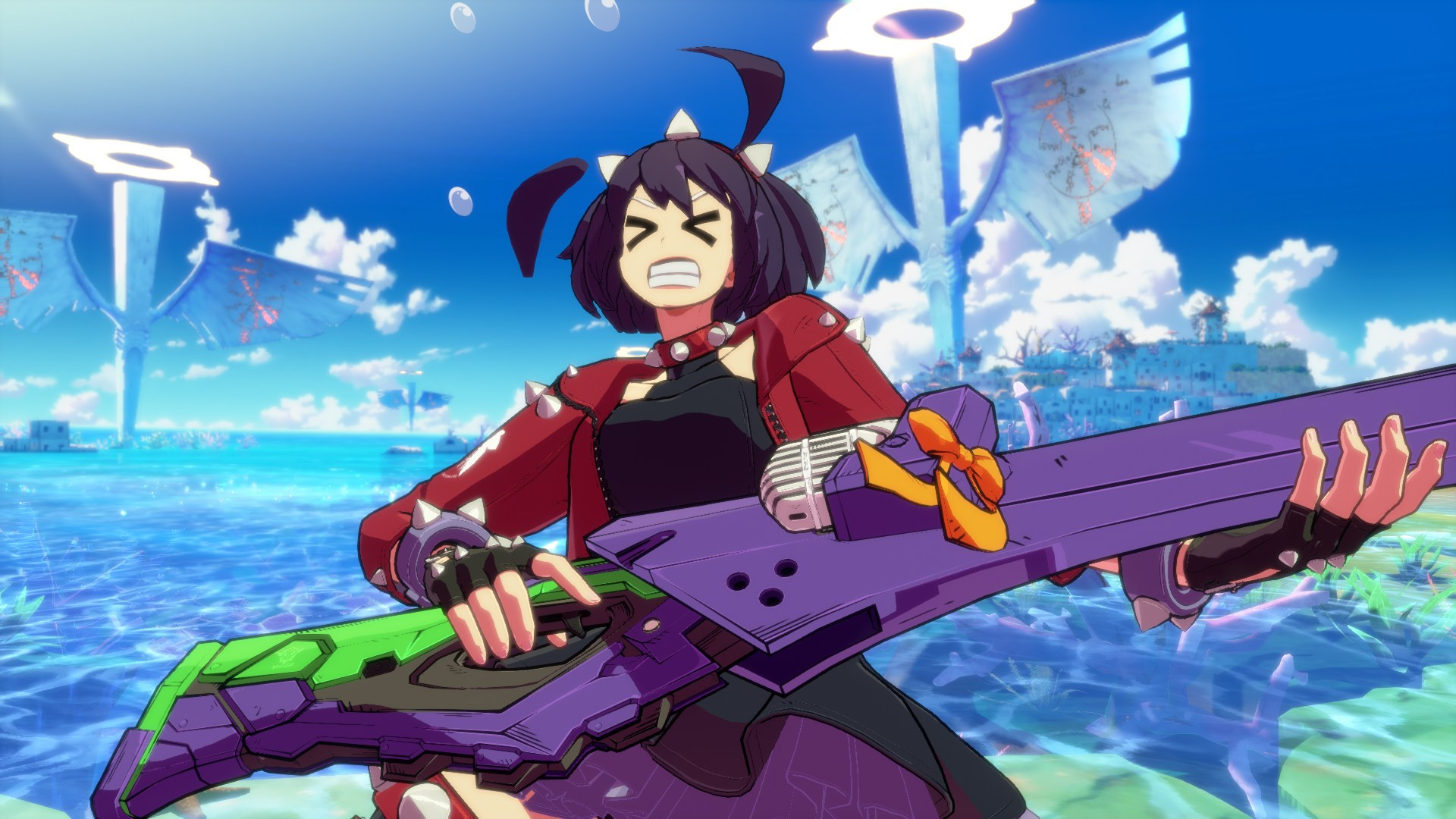 Elphelt as Misato (Evangelion) Mod for GUILTY GEAR -STRIVE- | GGST Mods