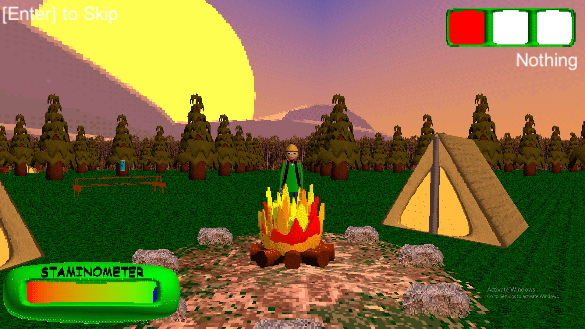 Camping Baldi's Challenge Mod for Baldi's Basics | Baldi Mods