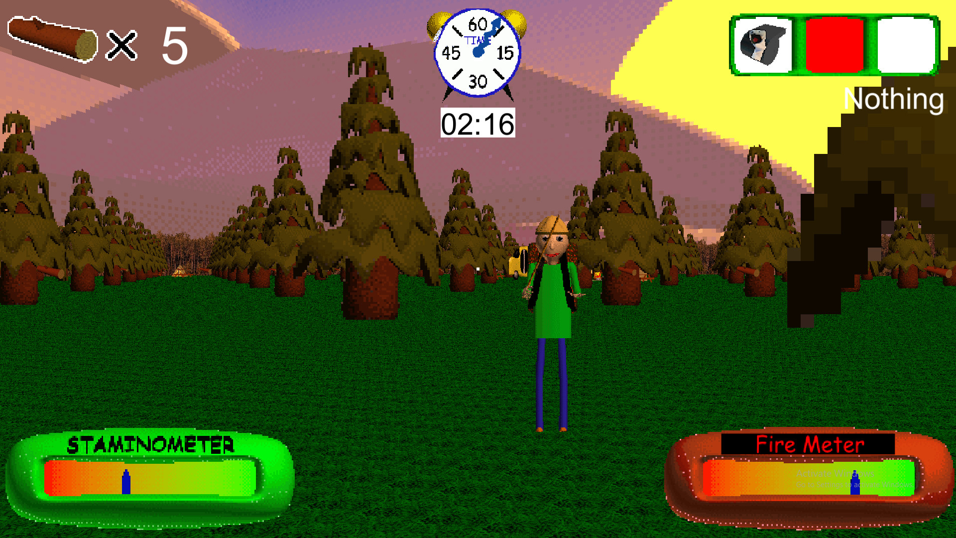 Camping Baldi's Challenge Mod for Baldi's Basics | Baldi Mods