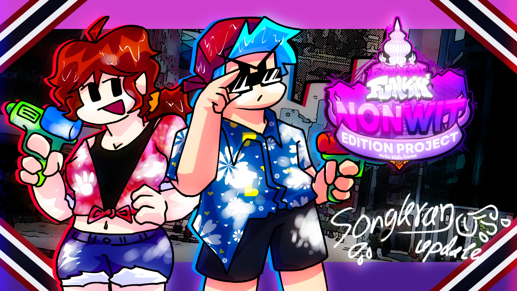 Nonwit Edition Project Songkran Update 1.5 Mod for Friday Night Funkin ...