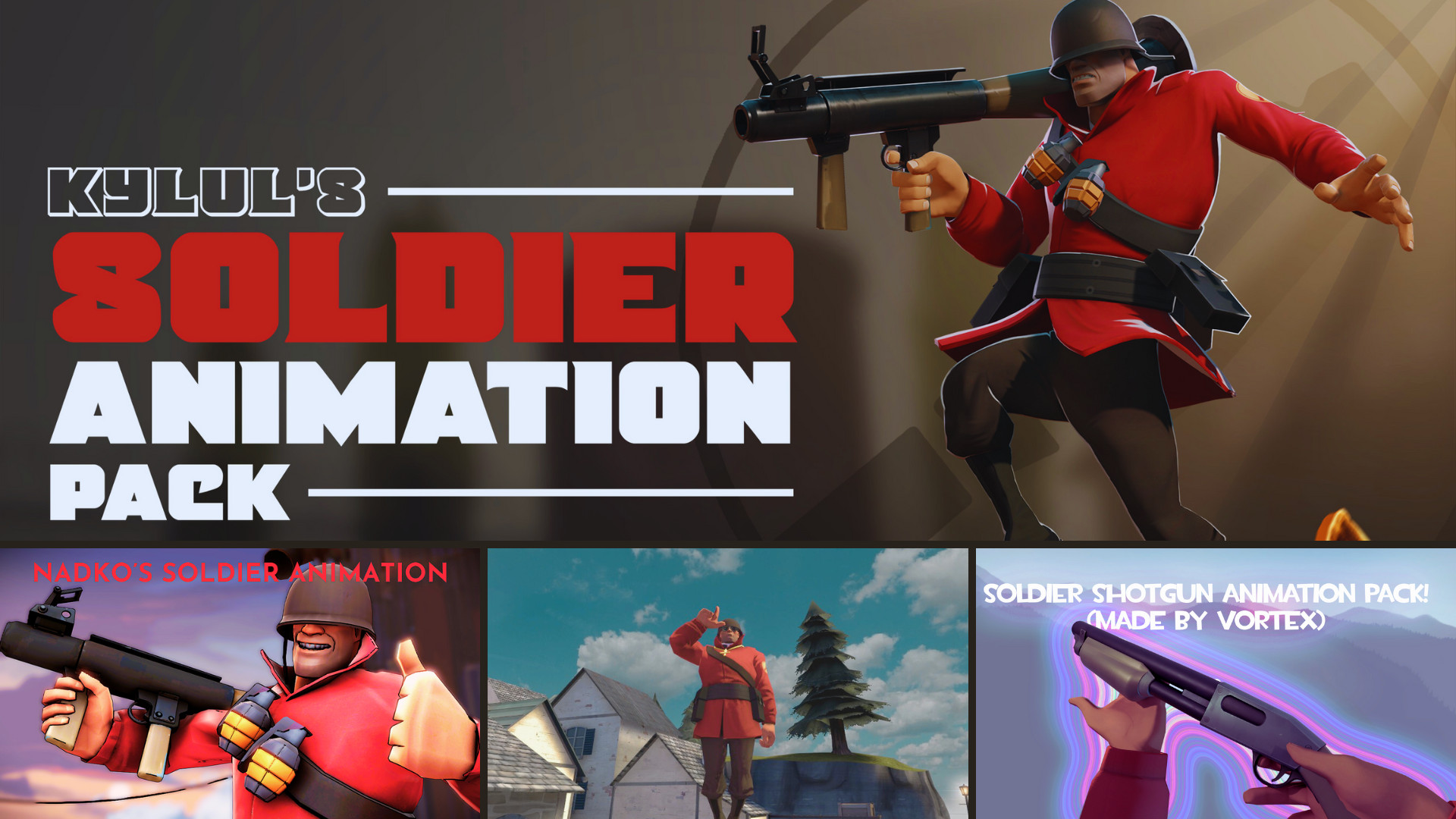 Soldier Animation Pack Mod for Team Fortress 2 | TF2 Mods