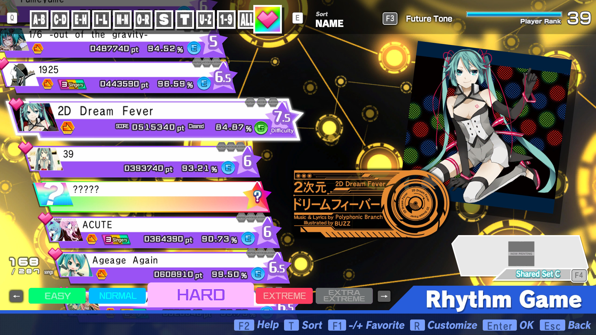 F2nd UI Colors Mod for Hatsune Miku: Project DIVA Mega Mix+ ...