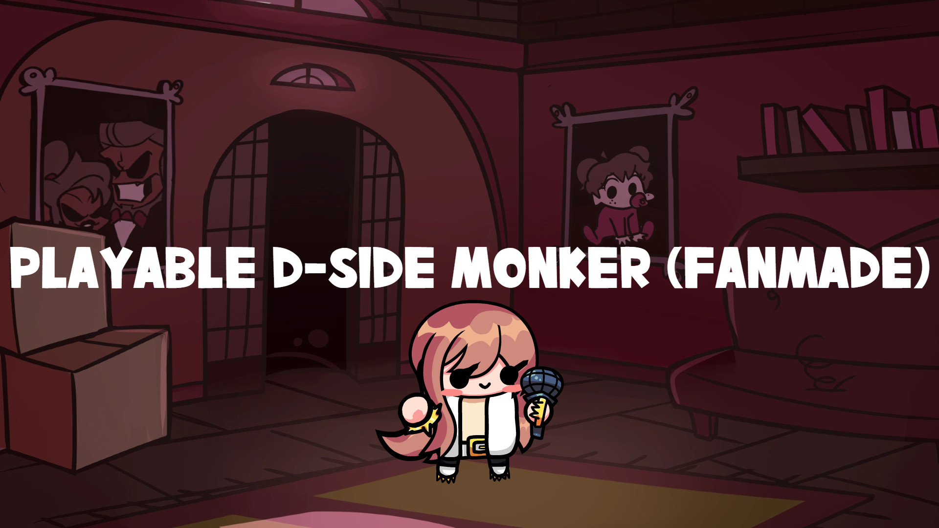 Playable D-Side Monker (FanMade) + FLA Mod for Friday Night Funkin ...