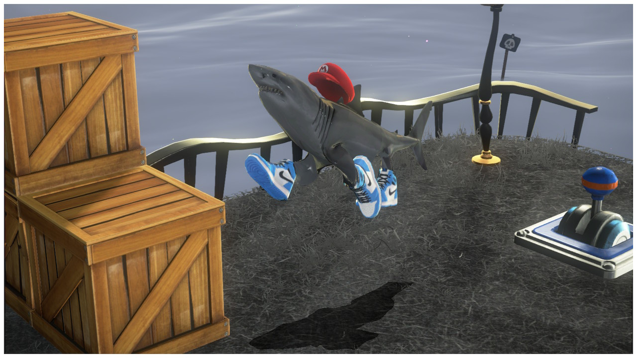 Tralalero Tralala over Mario Mod for Super Mario Odyssey | SMO Mods