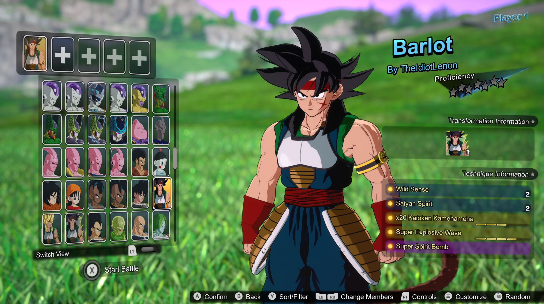 Barlot Mod for Dragon Ball: Sparking! ZERO | DBSZ Mods