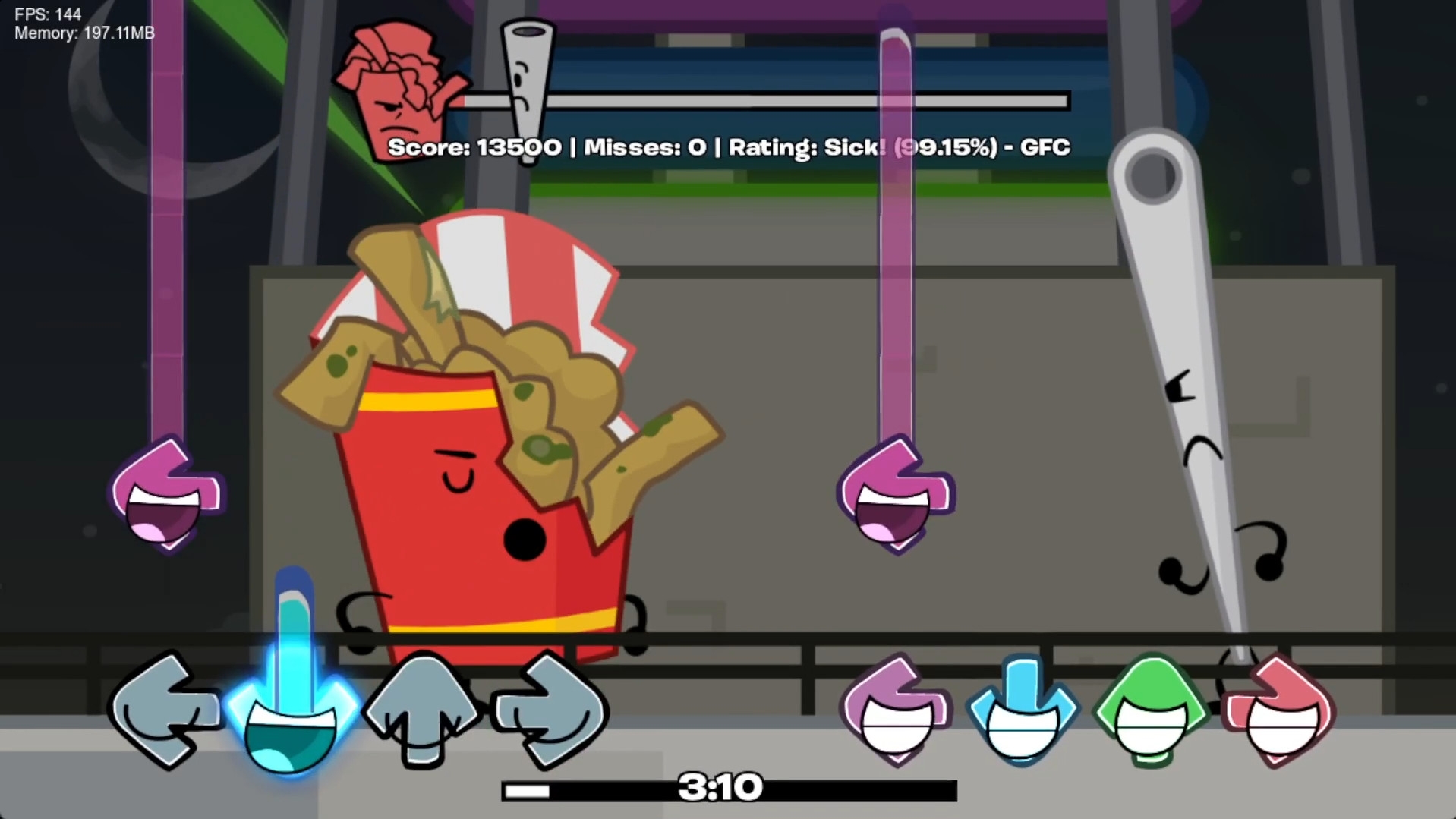 Get Digging (Fries VS Needle) Mod for Friday Night Funkin' | FNF Mods