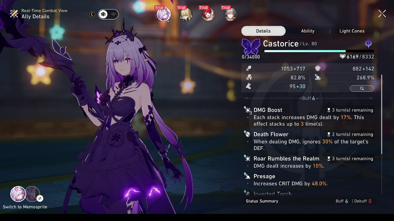 Purple Dress Castorice Mod for Honkai Star Rail | HSR Mods