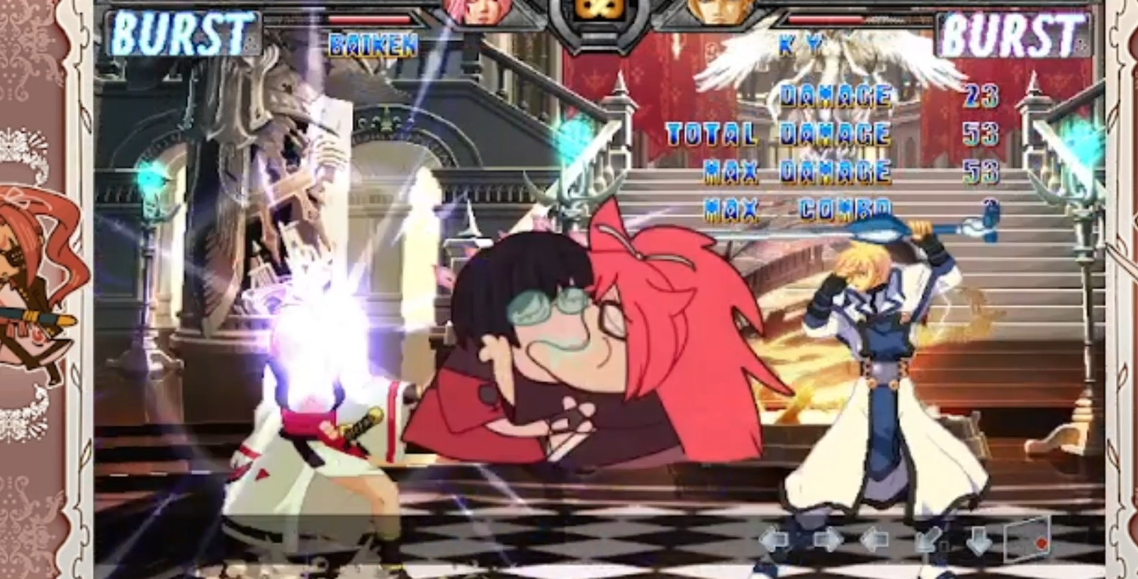 Baiken and Ino kisssing over Baku Mod for Guilty Gear XX Accent Core ...