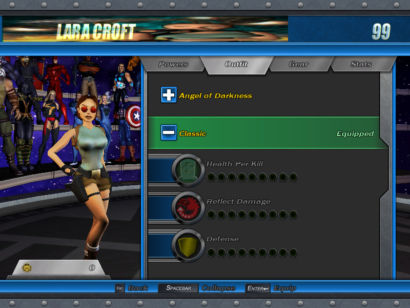 Lara Croft (Tomb Raider) Mod for Marvel: Ultimate Alliance | MUA Mods