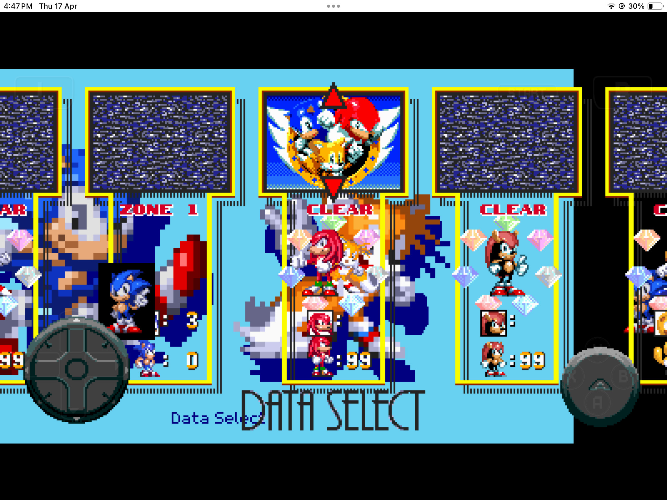 My data select Mod for Sonic 3 A.I.R. | S3AIR Mods