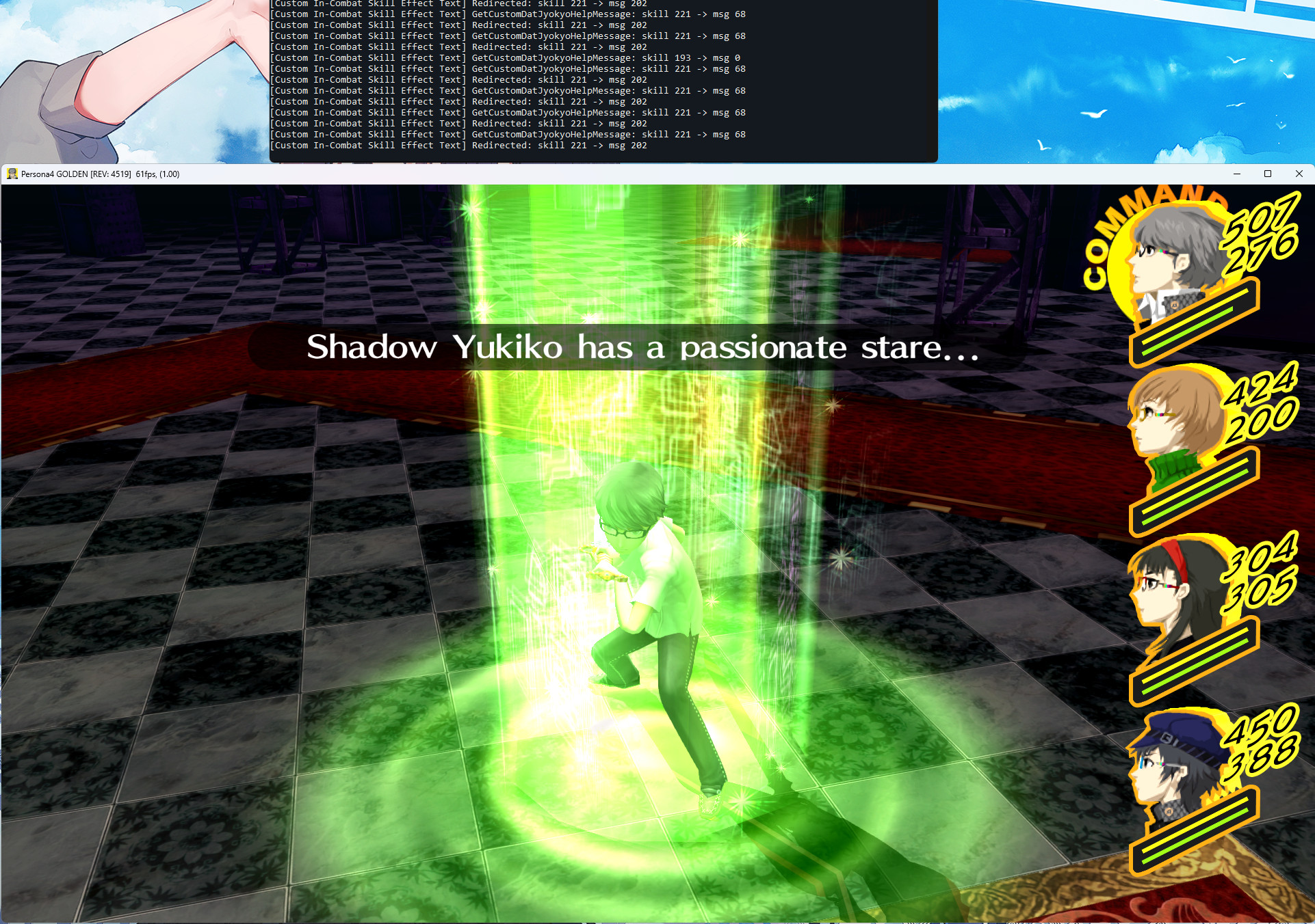 Custom In-Combat Skill Effect Text (P4G 64bit) Mod for Persona 4 Golden PC (64 Bit) | P4G64 Mods