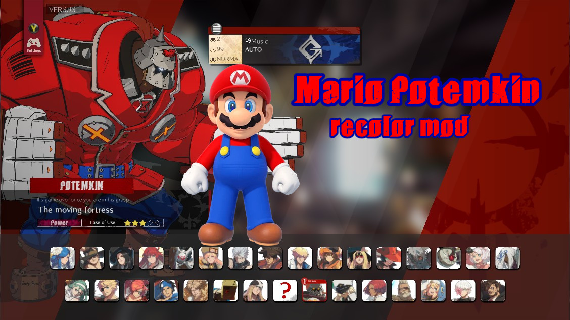 Mario Potemkin Mod for GUILTY GEAR -STRIVE- | GGST Mods