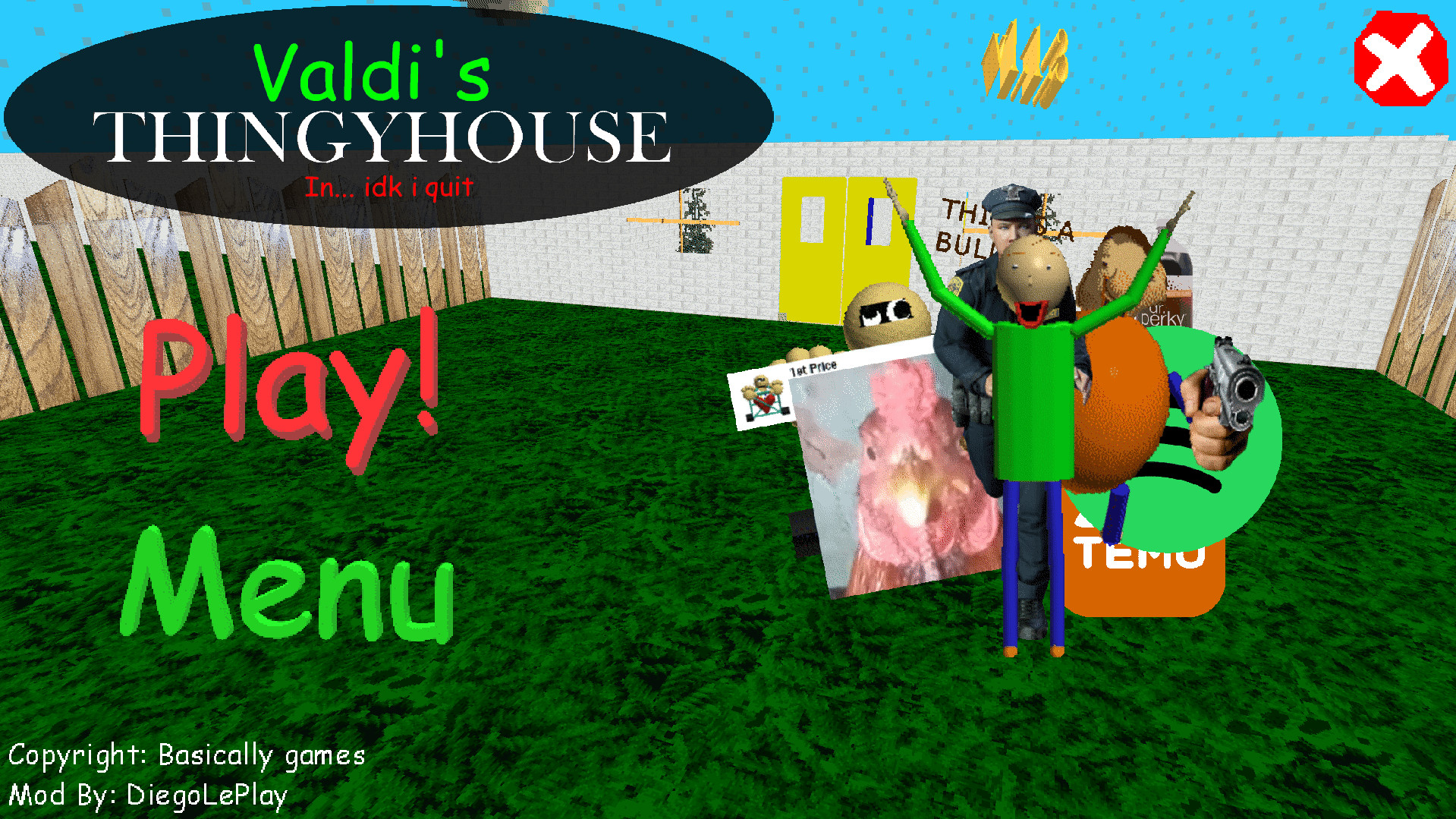 Valdi's Thingyhouse Mod for Baldi's Basics | Baldi Mods