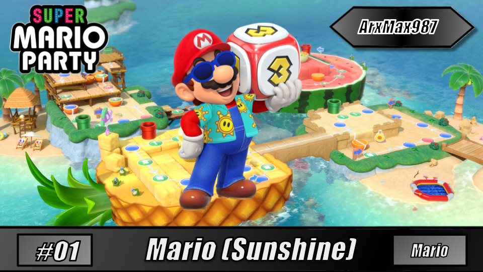Mario (Sunshine) Mod for Super Mario Party | SMP Mods