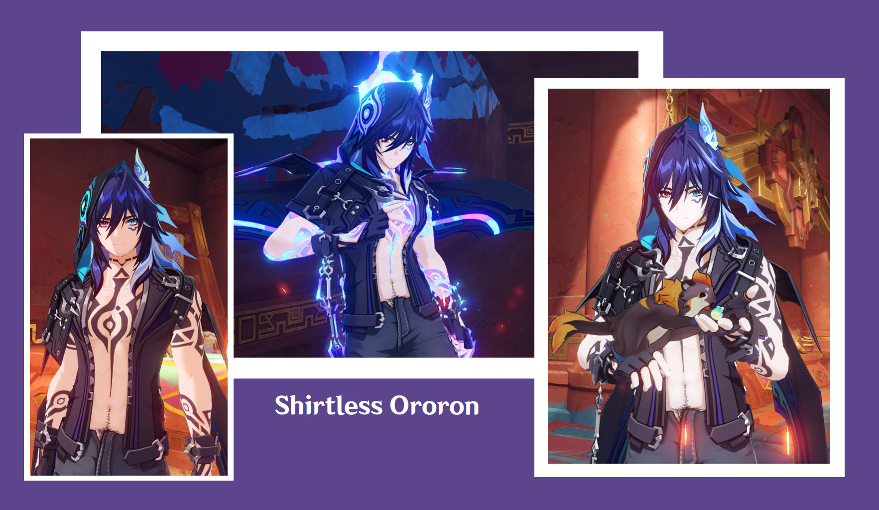Shirtless Ororon Mod for Genshin Impact | GI Mods