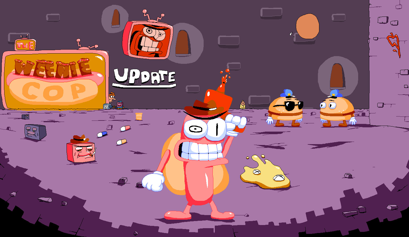 (FULL MOD) PT: The Weenie Cop Update Mod for Pizza Tower | PT Mods