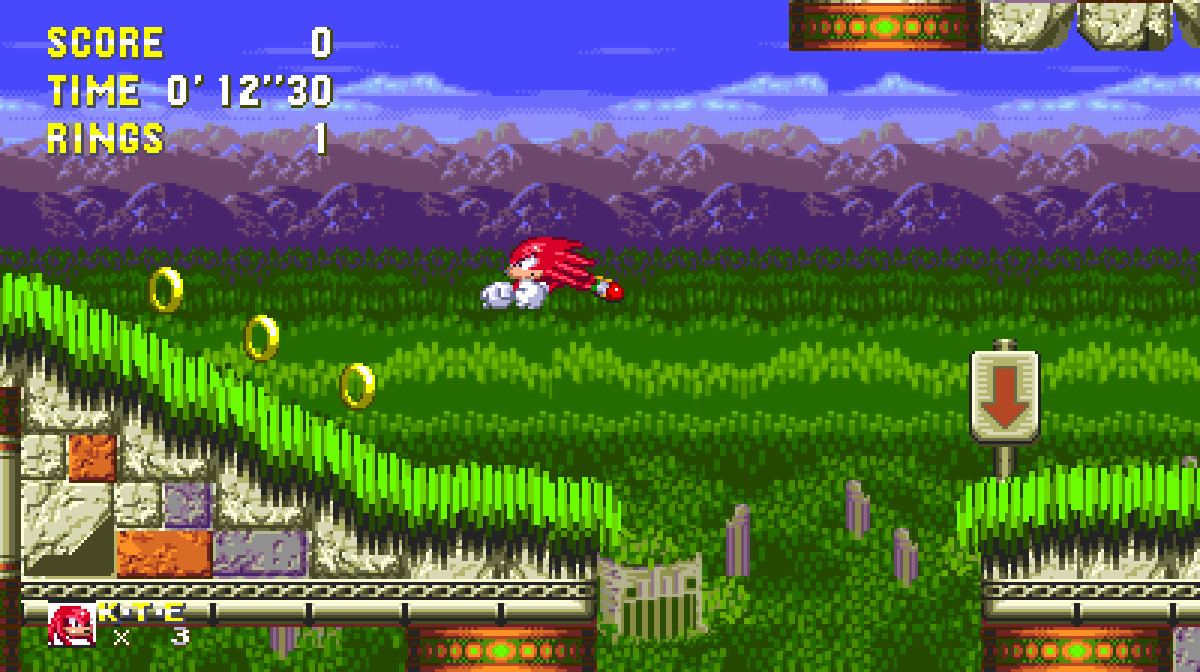 Extra Knuckles Frames Mod for Sonic 3 A.I.R. | S3AIR Mods