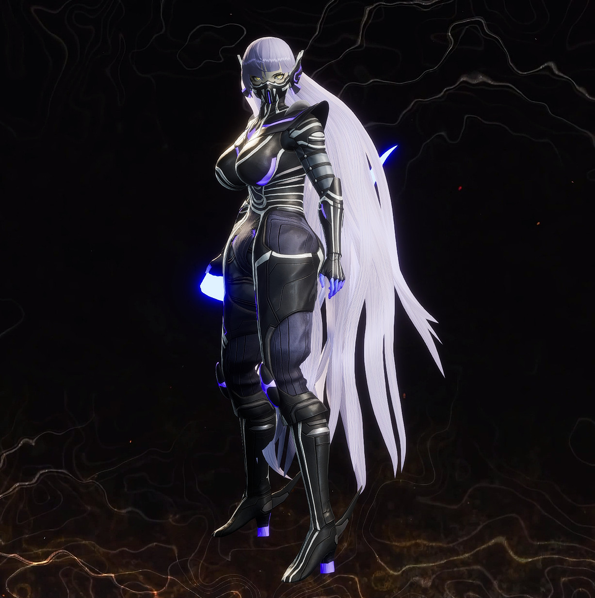 Nahobino Tsukuyomi Big/Mega Curvy - Long Hair Mod for Shin Megami ...