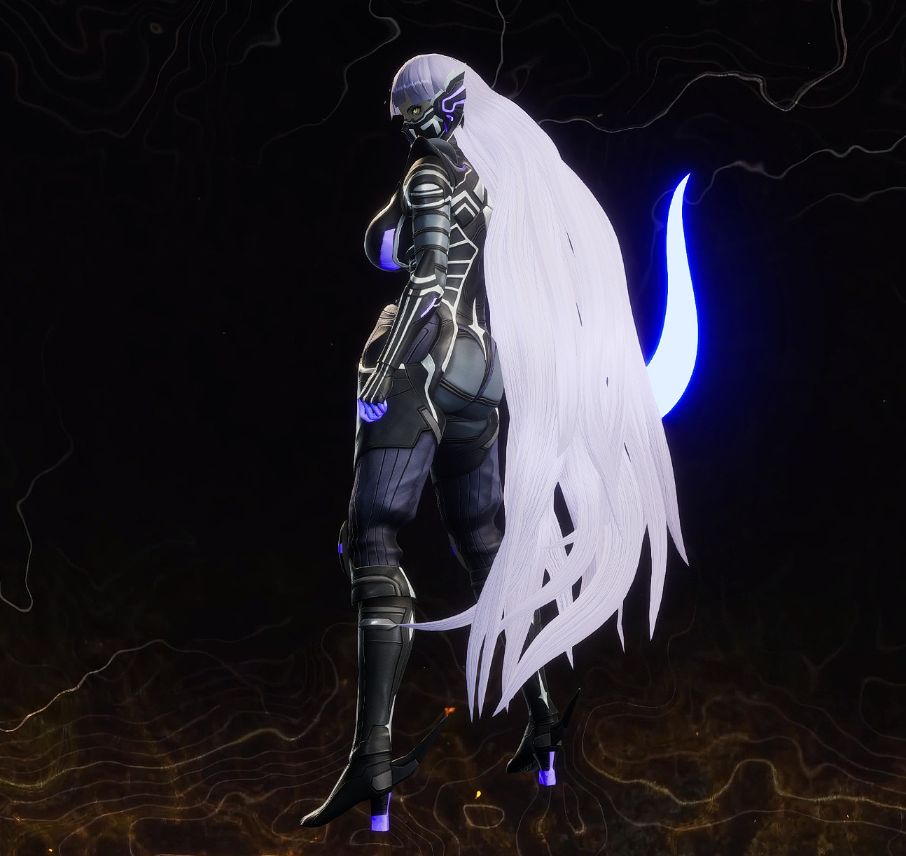 Nahobino Tsukuyomi Big/Mega Curvy - Long Hair Mod for Shin Megami ...