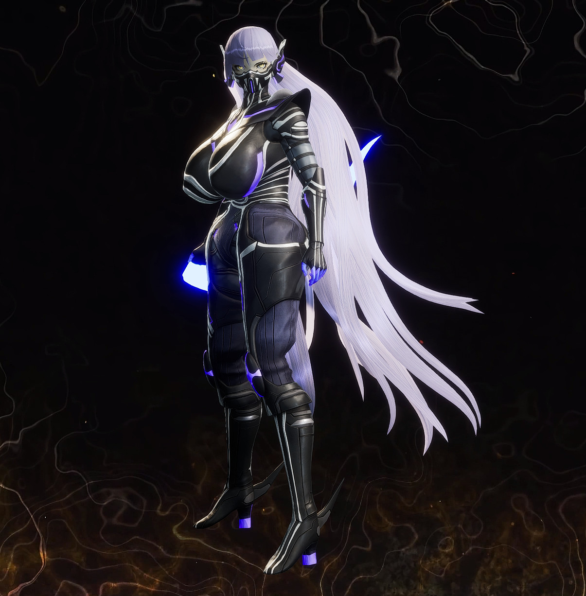 Nahobino Tsukuyomi Big/Mega Curvy - Long Hair Mod for Shin Megami ...