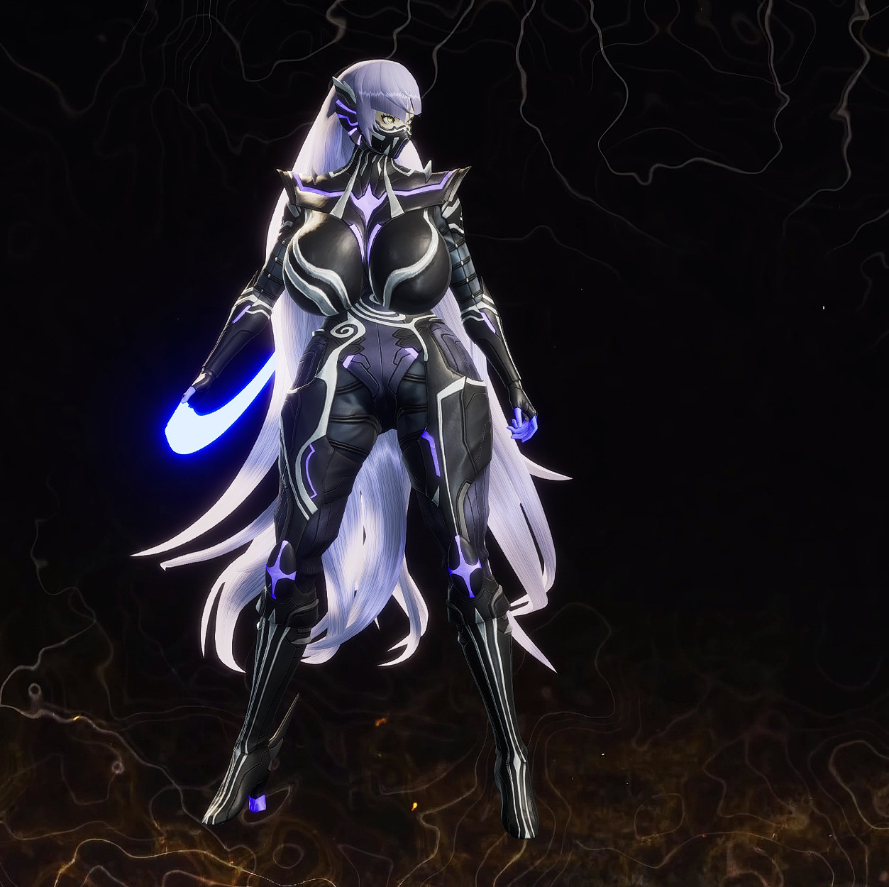 Nahobino Tsukuyomi Big/Mega Curvy - Long Hair Mod for Shin Megami ...