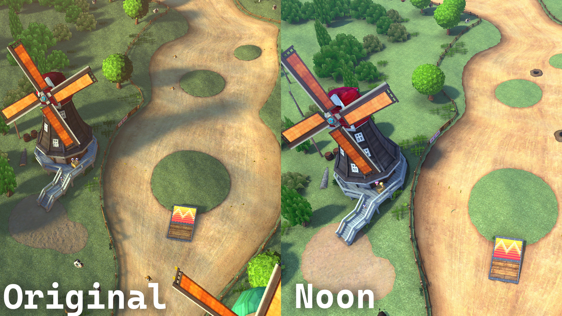 Noon Noon Meadows!! (Daytime Moo Moo Meadows) Mod for Mario Kart 8 ...