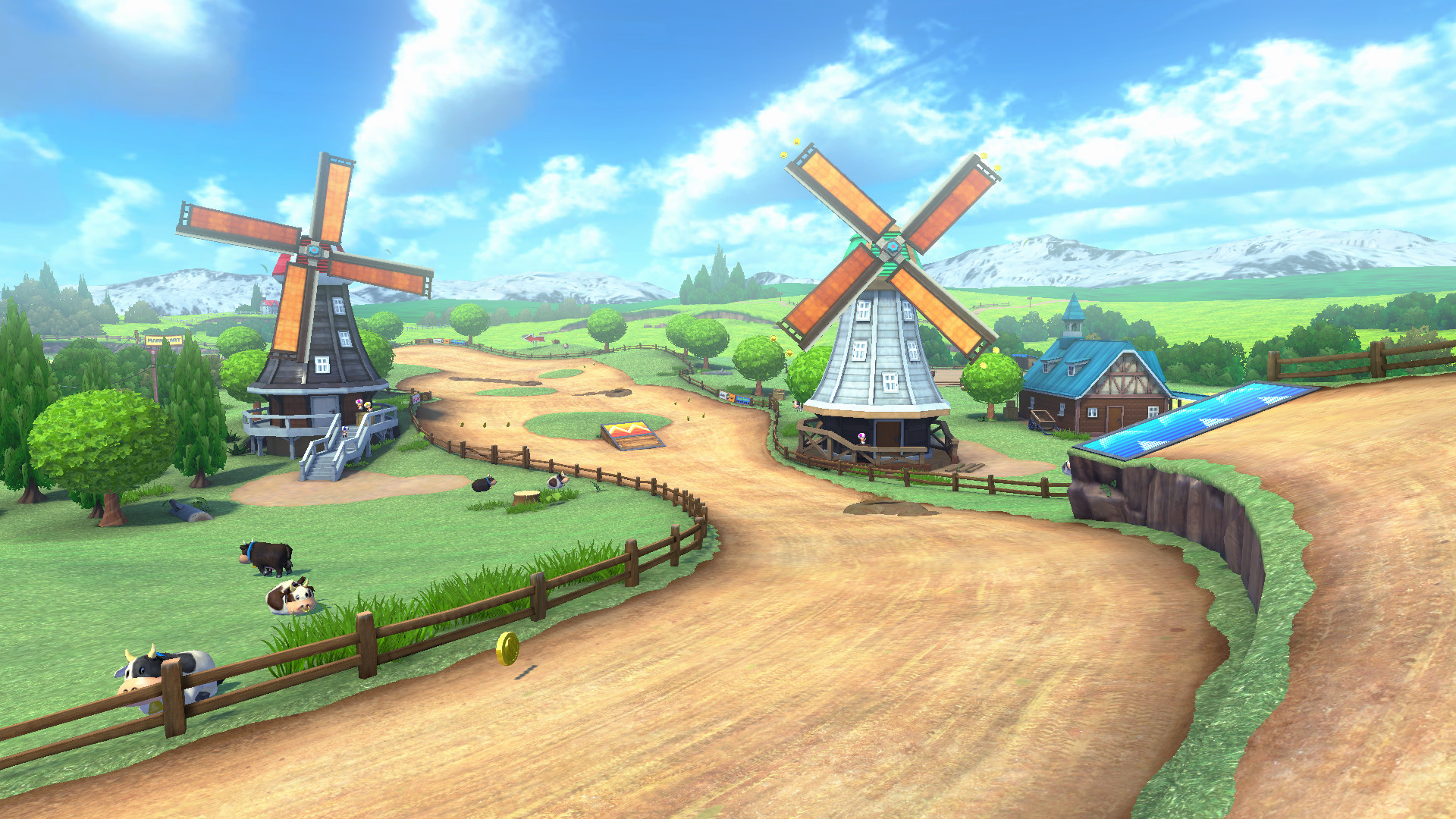 Noon Noon Meadows!! (Daytime Moo Moo Meadows) Mod for Mario Kart 8 ...