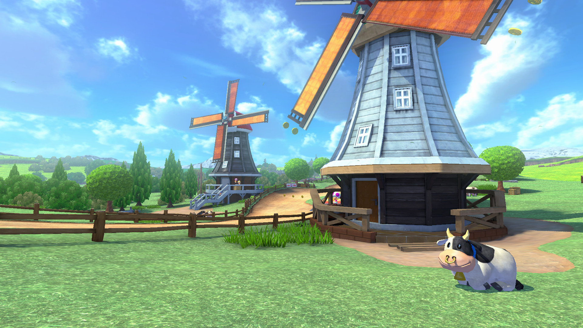 Noon Noon Meadows!! (Daytime Moo Moo Meadows) Mod for Mario Kart 8 ...