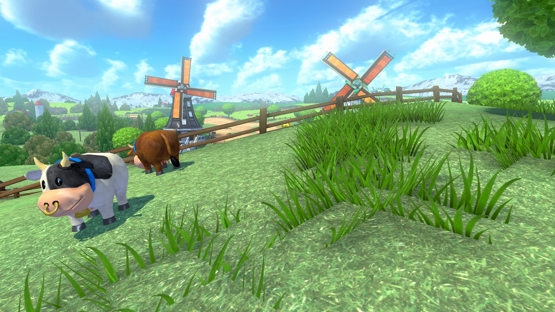 Noon Noon Meadows!! (Daytime Moo Moo Meadows) Mod for Mario Kart 8 ...