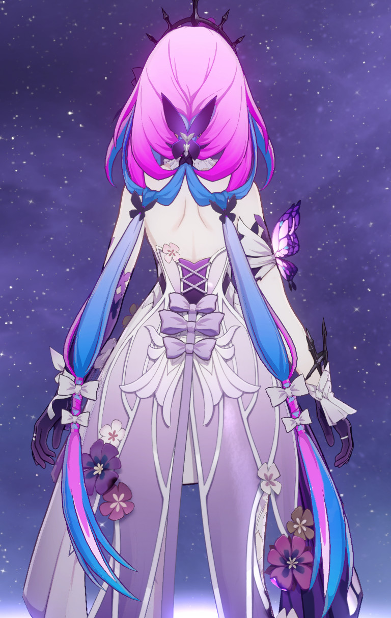 Castorice Pink Hair and Blue Highlights Mod for Honkai Star Rail | HSR Mods