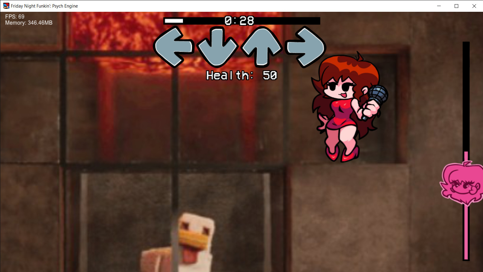 FNF Minecraft Steve's Lava Chicken Cover Mod for Friday Night Funkin ...