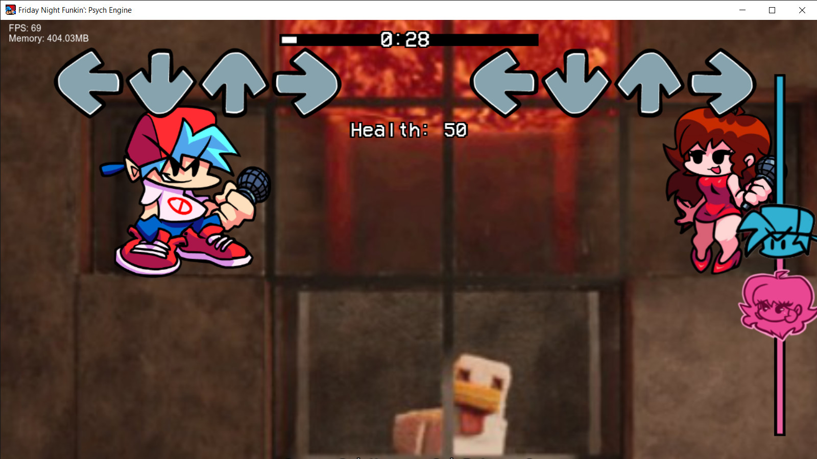 FNF Minecraft Steve's Lava Chicken Cover Mod for Friday Night Funkin ...