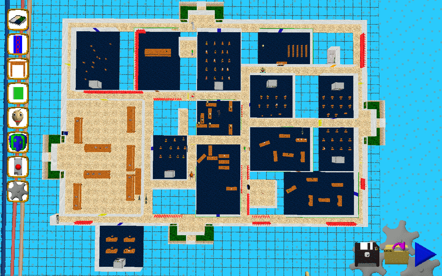 Baldi's demo school(LEVEL EDITOR) Mod for Baldi's Basics | Baldi Mods