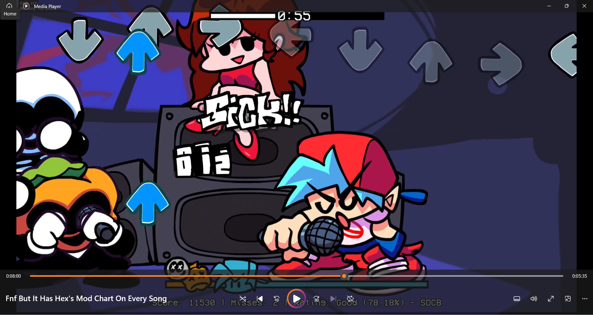 Fnf But It Has Hex's Mod Chart On Every Song Mod for Friday Night ...