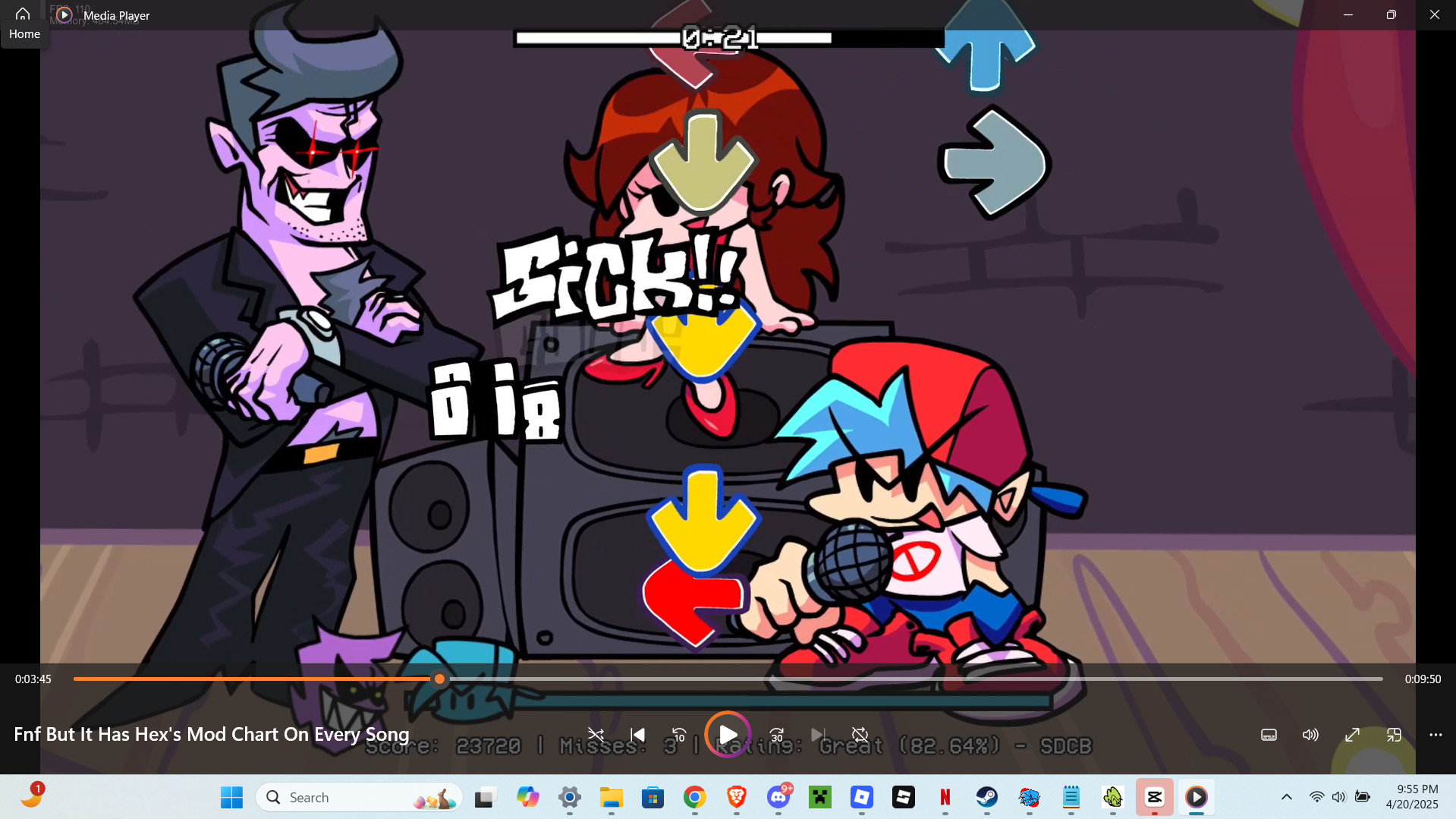 Fnf But It Has Hex's Mod Chart On Every Song Mod for Friday Night ...