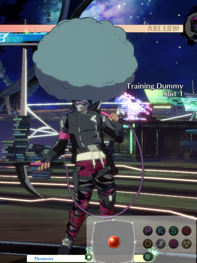 Gage (Fortnite) over Axl Low Mod for GUILTY GEAR -STRIVE- | GGST Mods