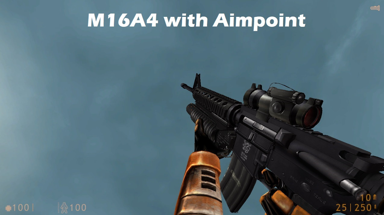 M16A4 with Iron Sight / Aimpoint Mod for Half-Life: Source | HL:S Mods