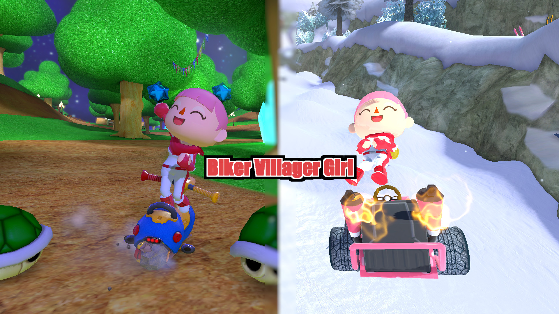Biker Villager Girl Mod for Mario Kart 8 Deluxe | MK8D Mods