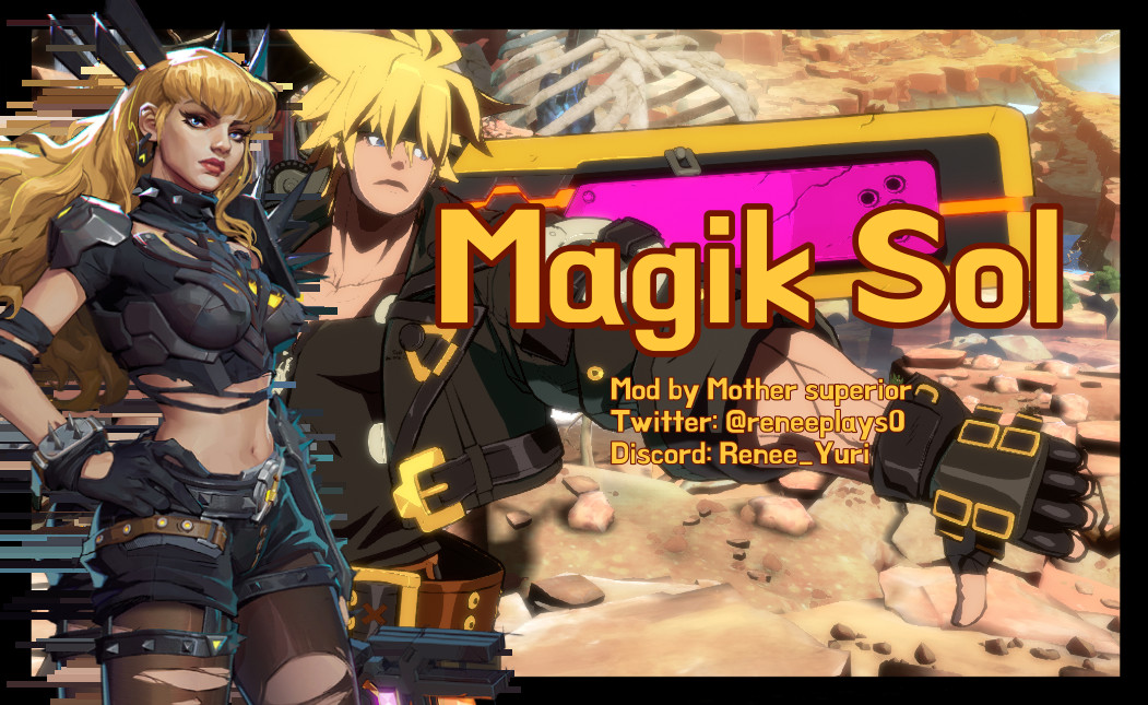 Magik(Rivals) Colored Sol Mod for GUILTY GEAR -STRIVE- | GGST Mods
