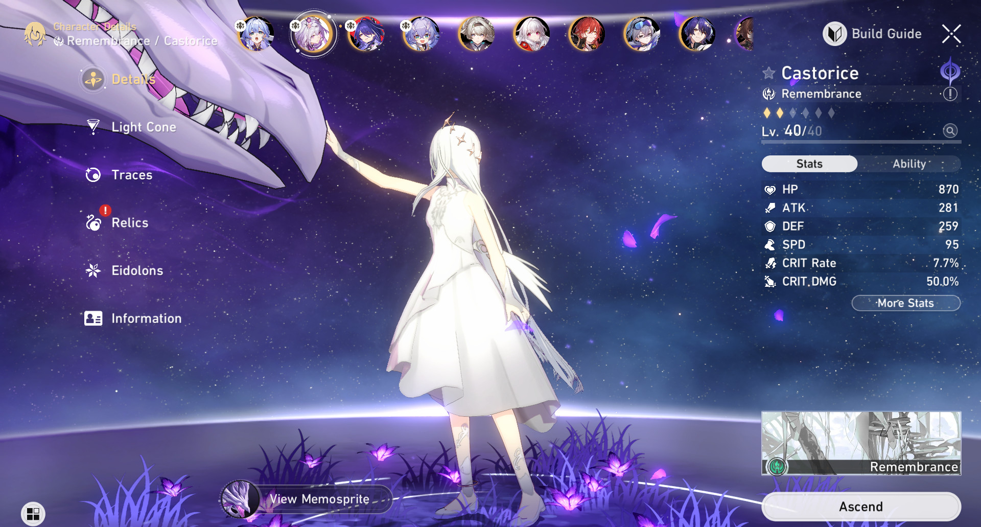 Bloomfes Kanade Lightcone for Castorice Mod for Honkai Star Rail | HSR Mods