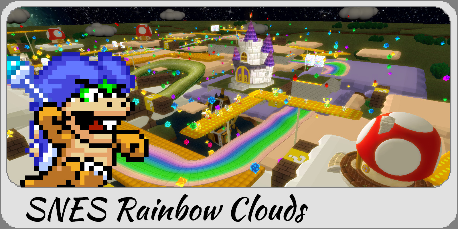 SNES Rainbow Clouds Mod for Mario Kart Wii | MKWii Mods