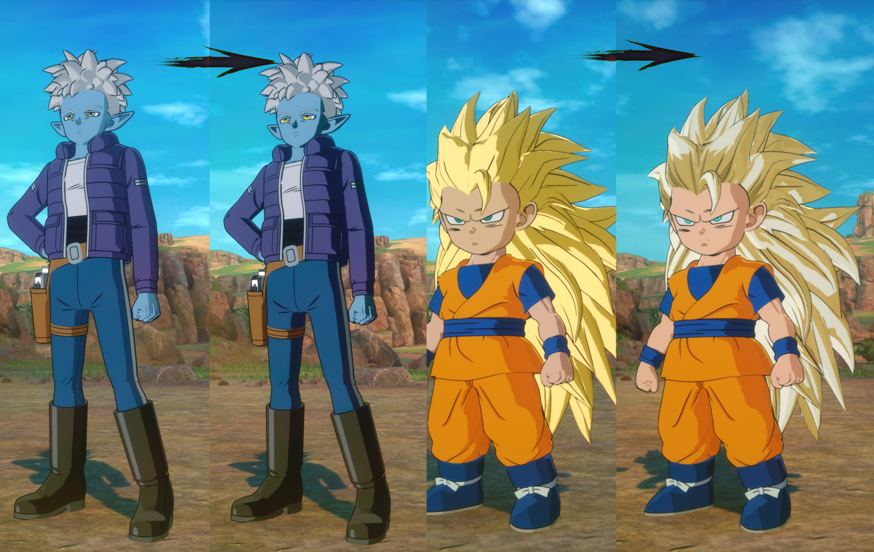 [DBColorZ] LeanMB56 SSJ Hair Mod for Dragon Ball: Sparking! ZERO | DBSZ ...