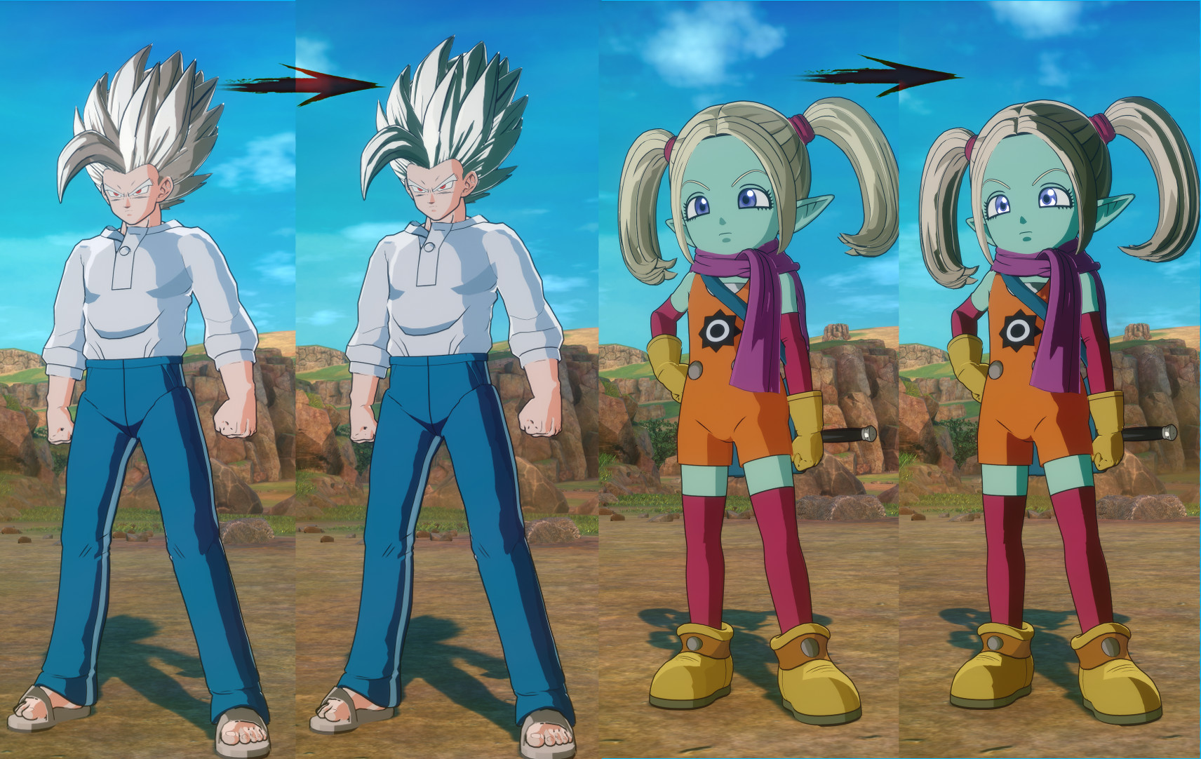 [DBColorZ] LeanMB56 SSJ Hair Mod for Dragon Ball: Sparking! ZERO | DBSZ ...