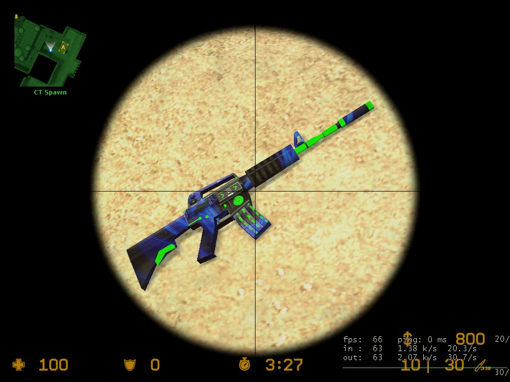 Neon_like M4A1 (glow in dark) Mod for Counter-Strike: Source | CS:S Mods