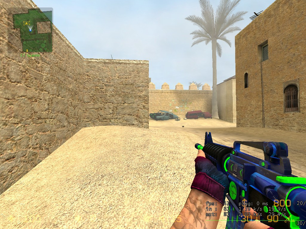 Neon_like M4A1 (glow in dark) Mod for Counter-Strike: Source | CS:S Mods