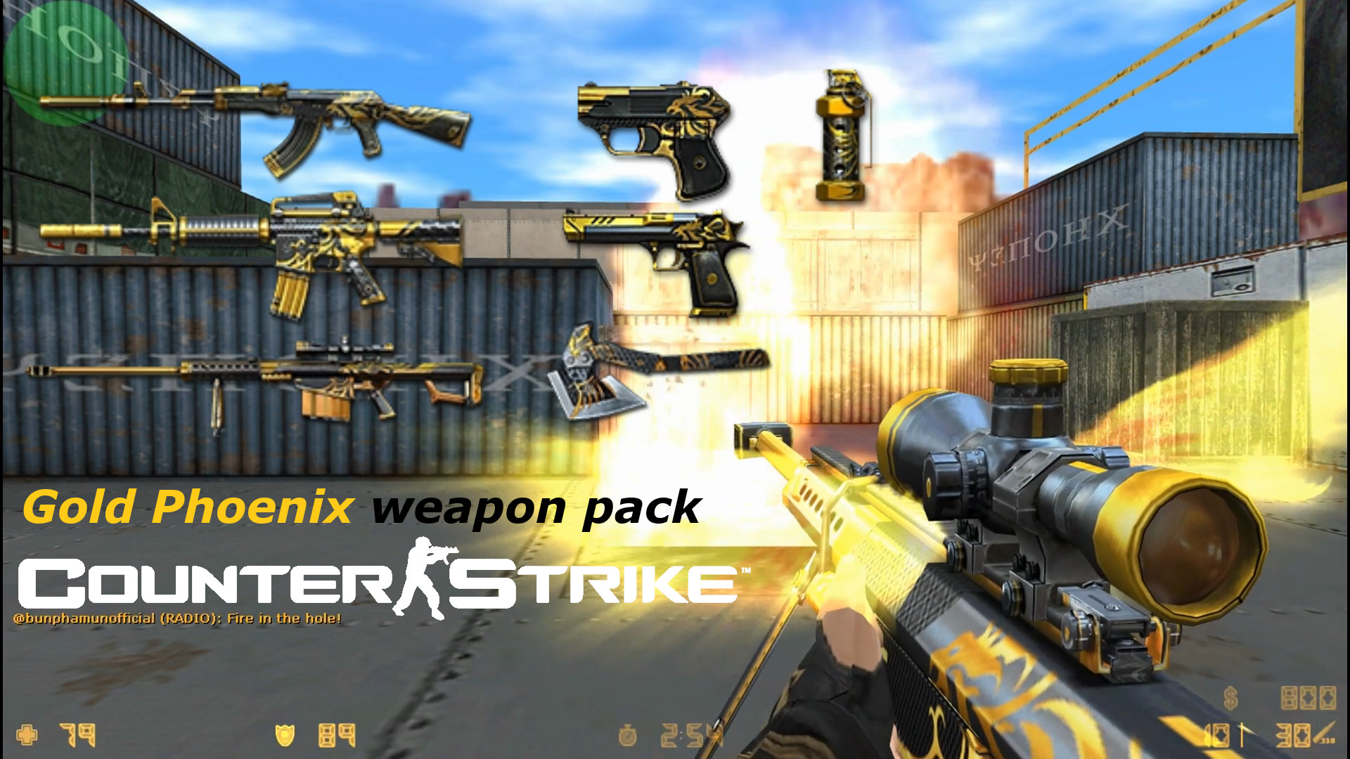 CrossFire Gold Phoenix weapon pack Mod for Counter-Strike 1.6 | CS1.6 Mods